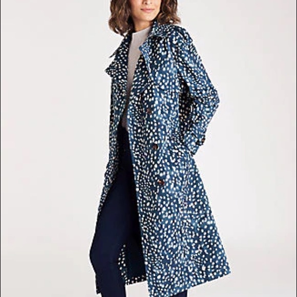 Ann Taylor | Jackets & Coats | Nwt Ann Taylor Spotted Modern Belted ...